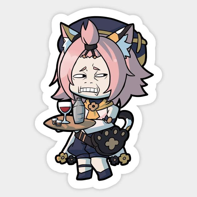 Chibi Diona Genshin Impact Genshin Impact Sticker Teepublic